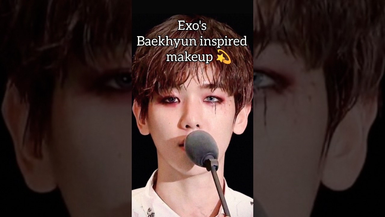 Exo Baekhyun inspired makeup tutorial/ 백현 커버 메이크업 #shorts #koreanmakeup ...