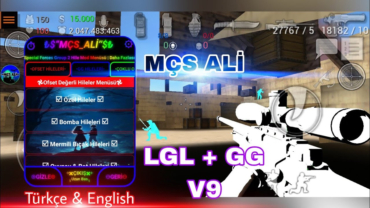 SFG 2 MOD MENÜ V9 TÜRKÇE & ENGLISH | Yeni Hile Testleri #sfg2 - YouTube