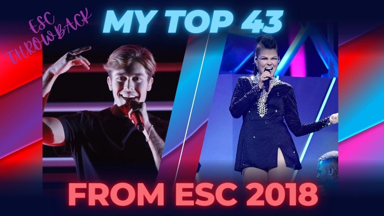 ESC Throwback: My Top 43 from ESC 2018 (with comments) - YouTube