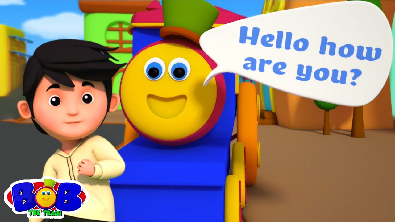 グリーティングソング + 子供向けのその他の学習韻- Bob the train Japan - YouTube