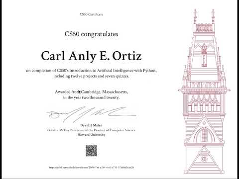 The Harvard CS50 Artificial Intelligence Certificate - YouTube