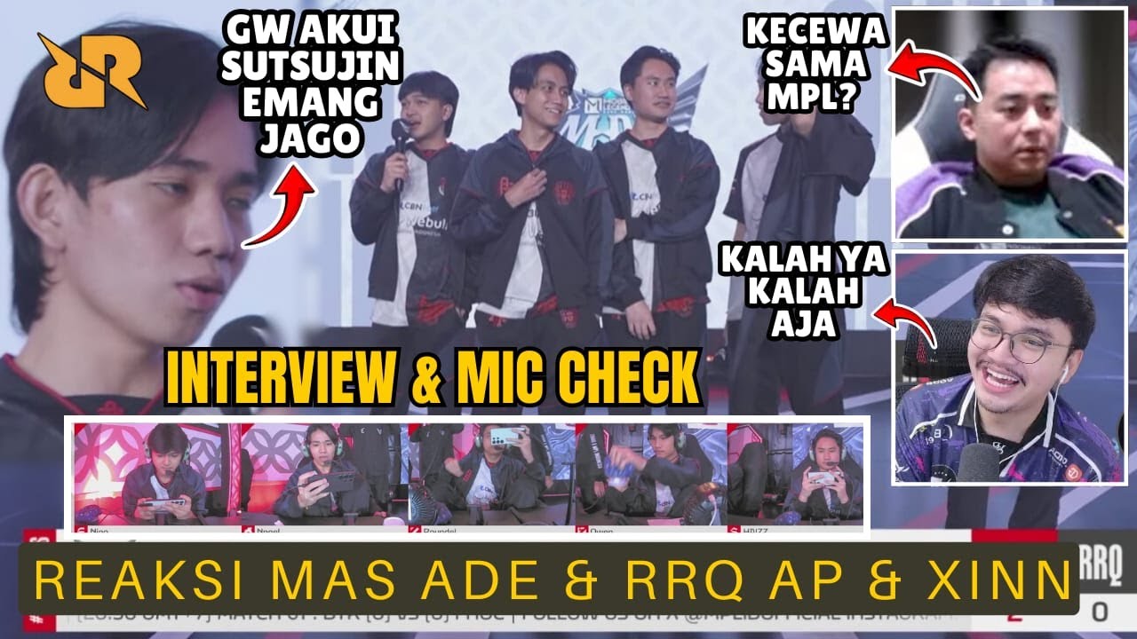 PAK AP NGAMUK RRQ KALAH! REAKSI PAK AP & MAS ADE INTERVIEW DAN MIC ...