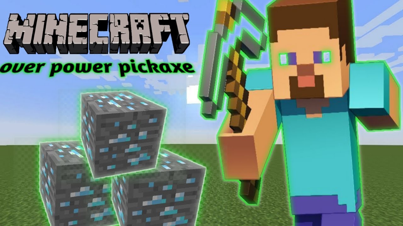 op pickaxe in minecraft || over power pickaxe in minecraft || #viral # ...
