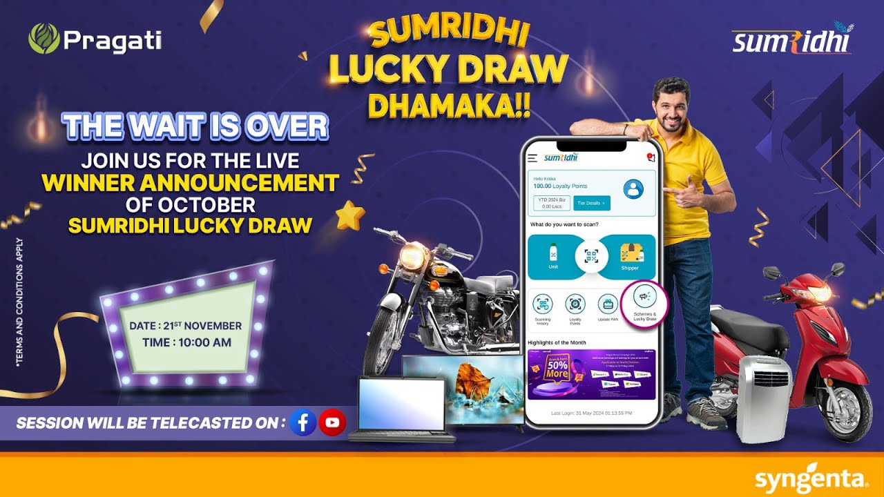 Sumridhi Retailer Lucky Draw Dhamaka - October Winner Announcement ...