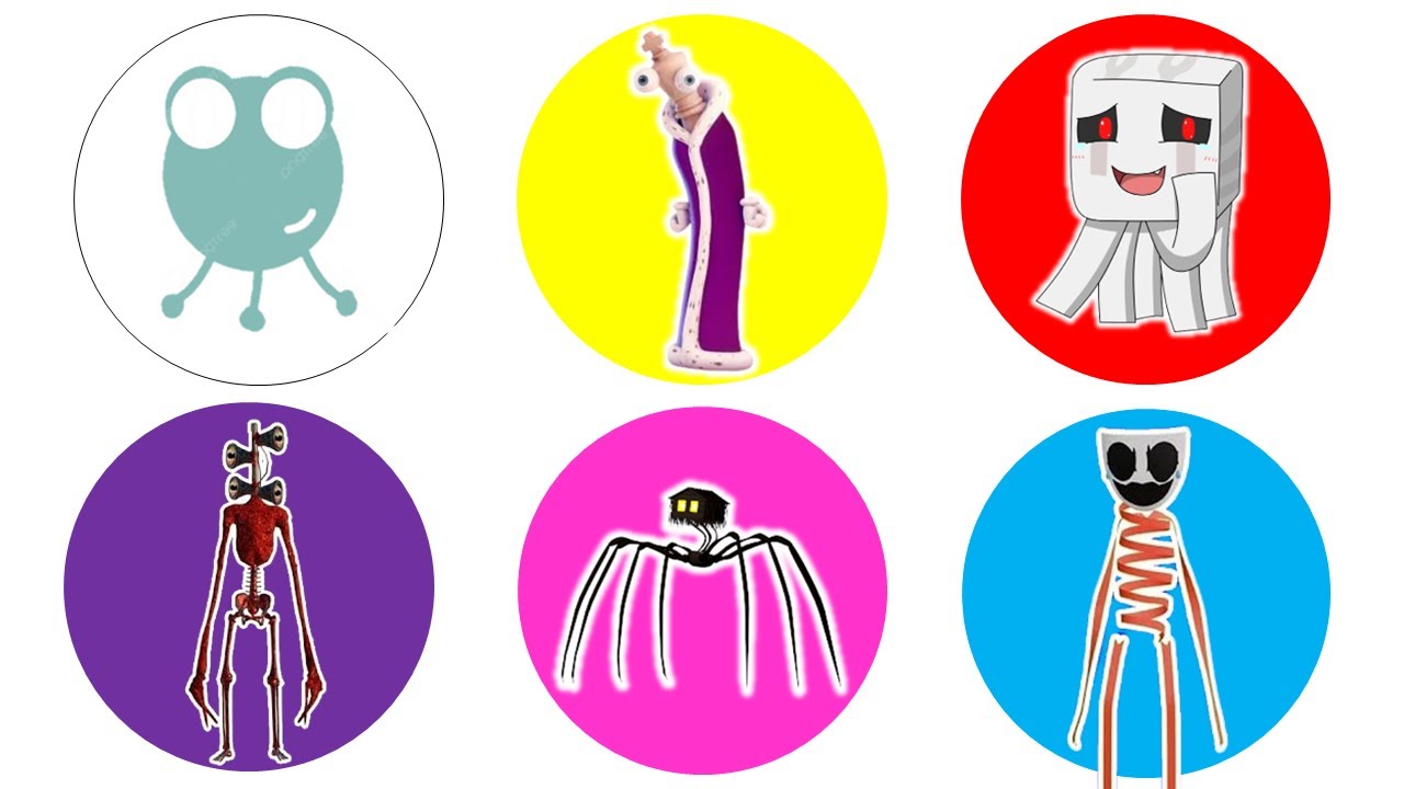 SpinWheel Monster Ghast,Kinger,Cyan Monster,House Head,Siren Head ...