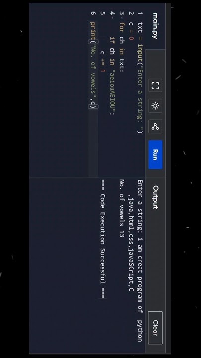 Program of count number of vowels in a string python #pythonprogramming #programming #english# ...