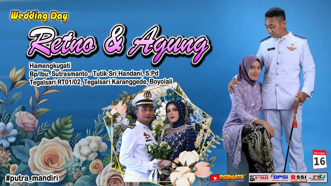 🔴#liveB2 - | Wedding Day " RETNO & AGUNG " Tegalsari 16/10/25 || #putra ...
