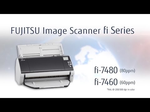 Fujitsu fi-7460/ fi-7480 A3 Scanner - YouTube