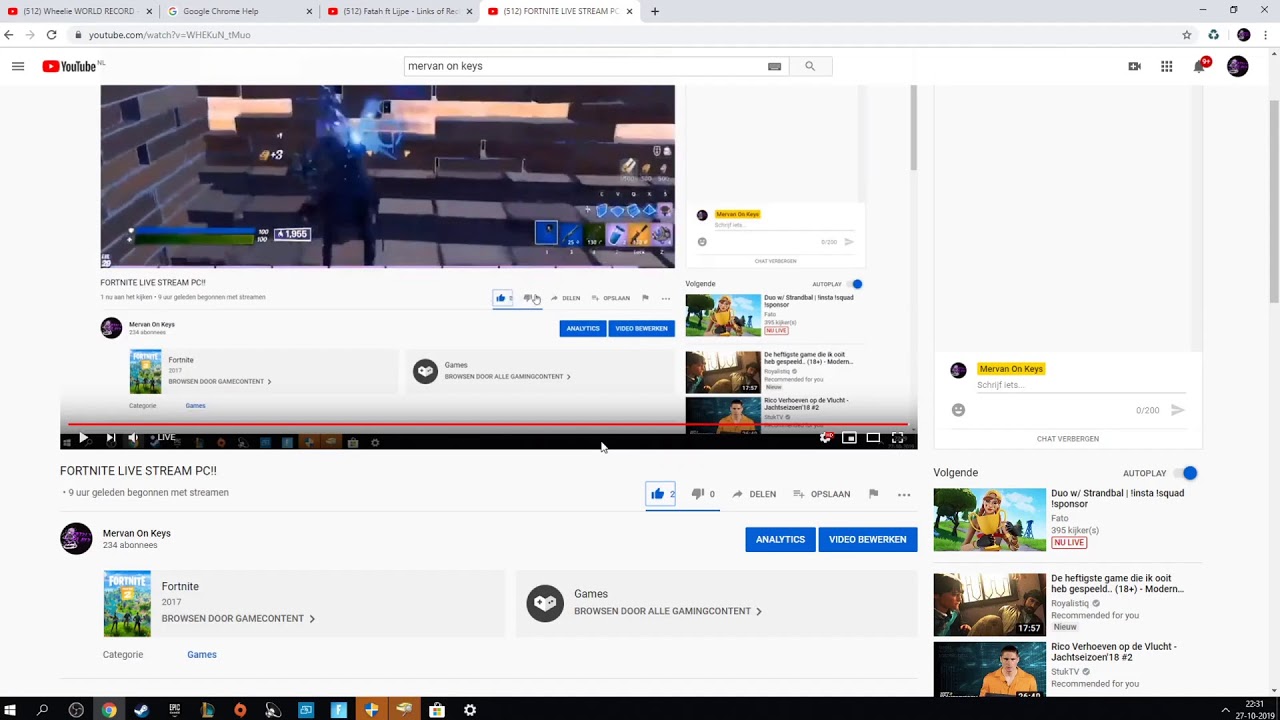 FORTNITE LIVE STREAM PC!! - YouTube