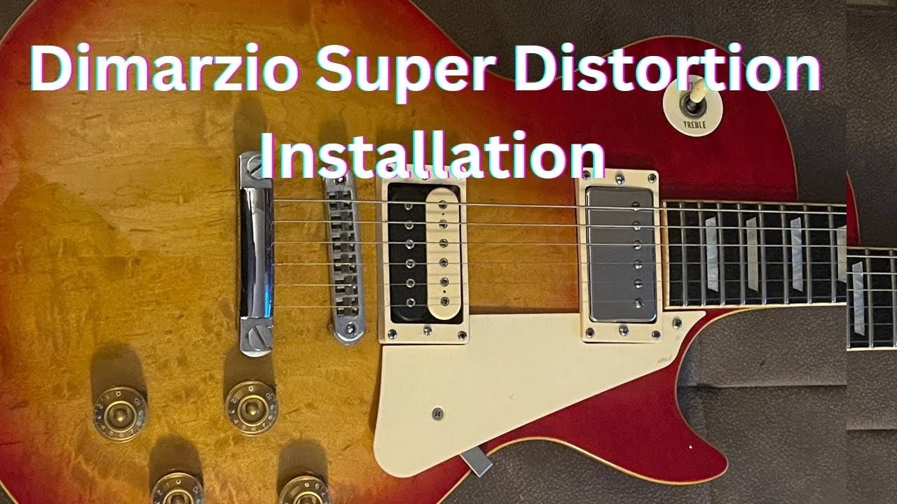 Dimarzio Super Distortion Humbucker Installation Out Of Phase in Greco ...