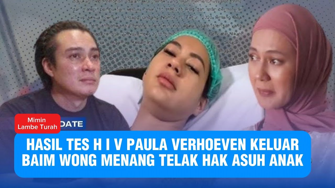 MENGEJUTKAN! HASIL TES H I V PAULA VERHOEVEN KELUAR, DOKTER NYATAKAN ...