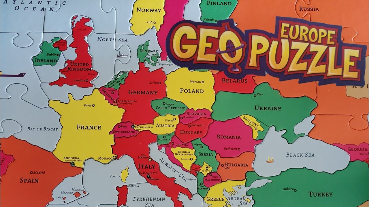 GEO PUZZLE EUROPE - YouTube