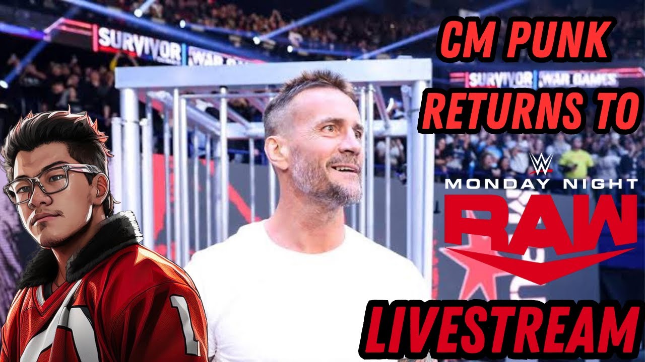 CM PUNK Returns to RAW Livestream - YouTube