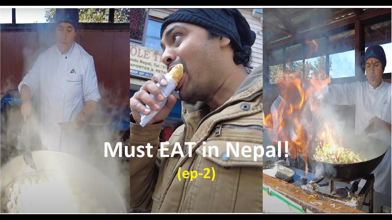 Must try food in Nepal (ep 2): Newari food, Bara, Chatamari, Choila ...