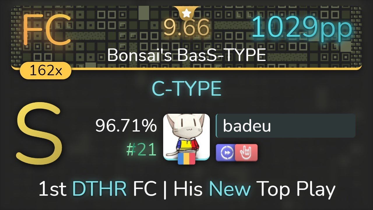 [9.66⭐] badeu | Tanaka Hirokazu - C-TYPE [Bonsai's BasS-TYPE] +DTHR 96. ...