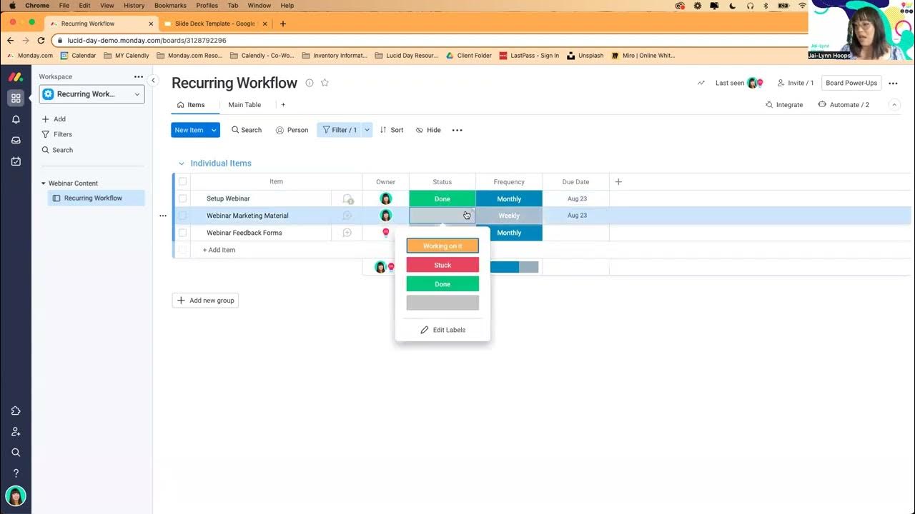 How to Use monday.com for Recurring Workflows (by Lucid Day: Platinum ...