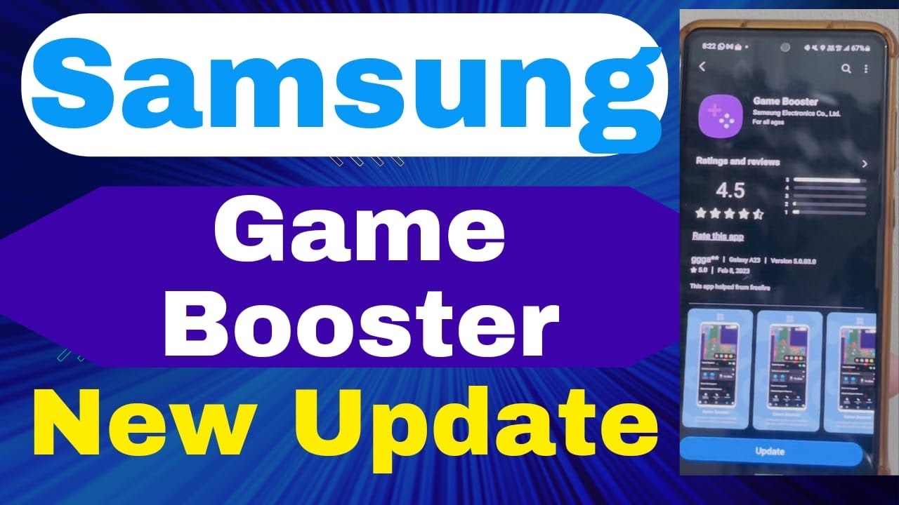 Samsung Game Booster App New Update 2023 - YouTube