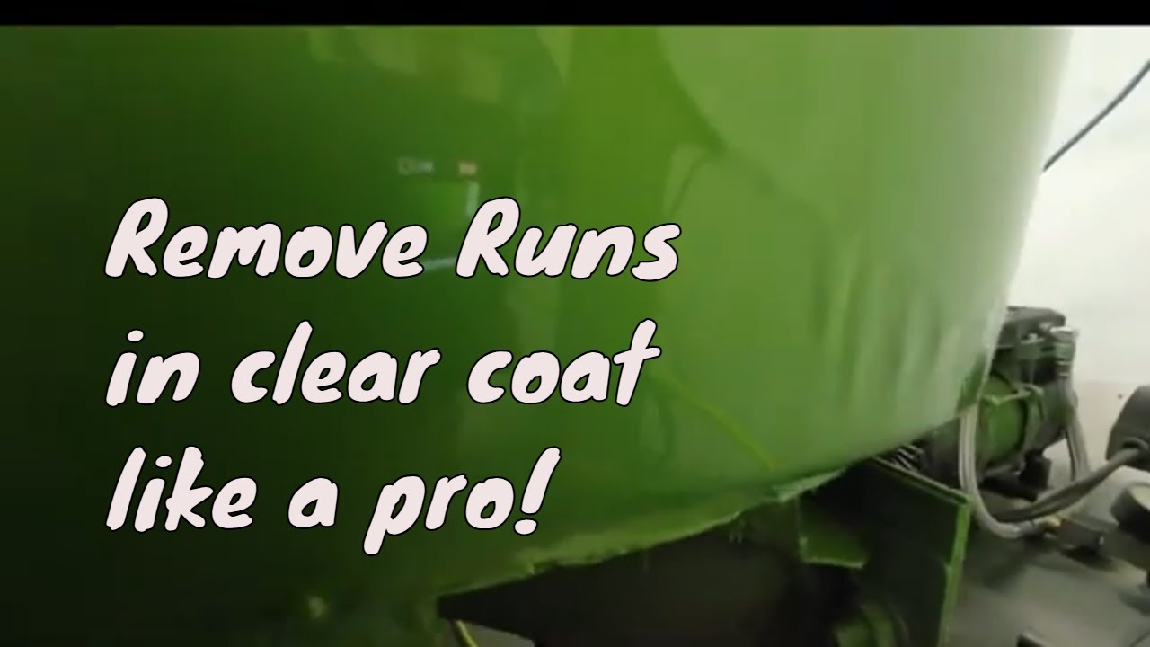 How to remove runs in clear coat spray paint without cutting through ...