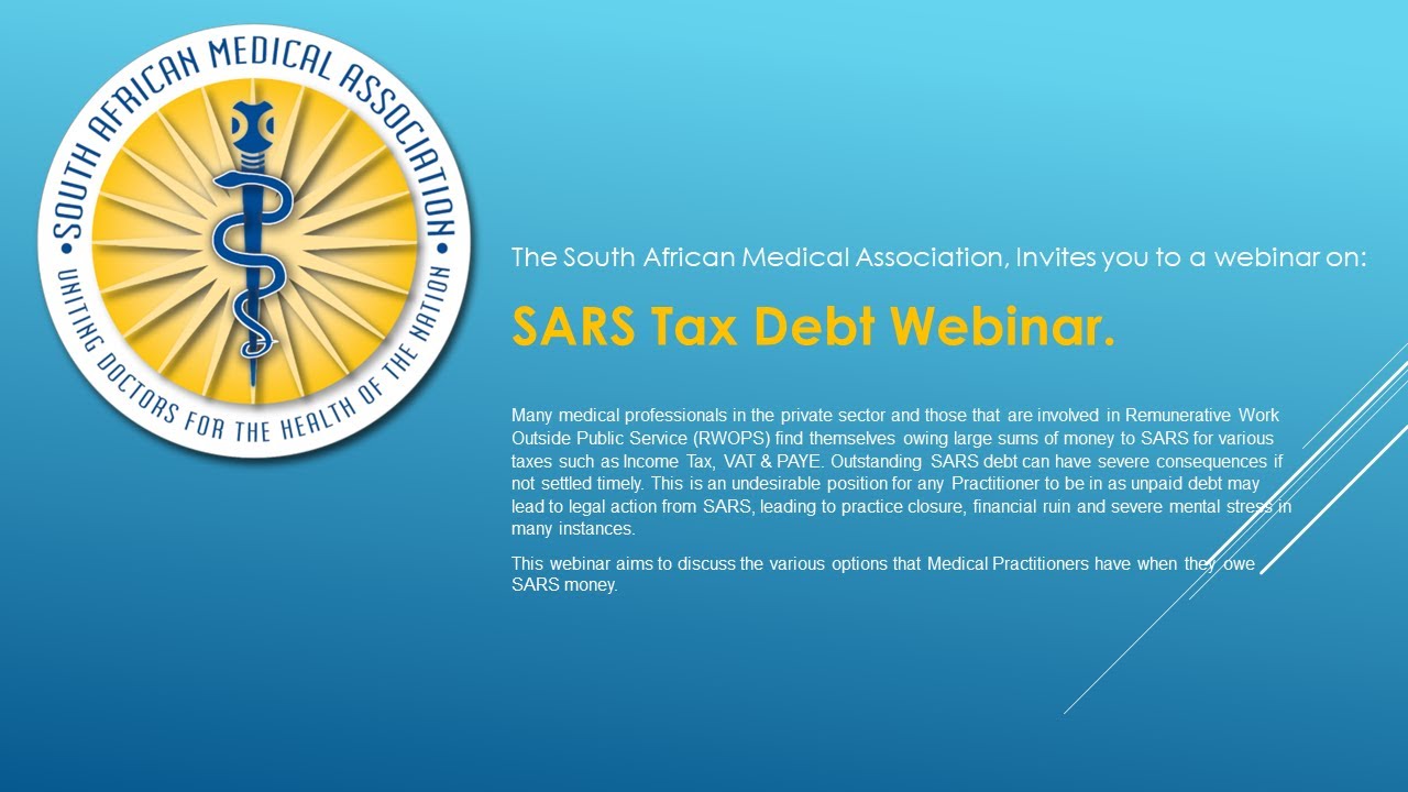 SARS Tax Debt Webinar - YouTube