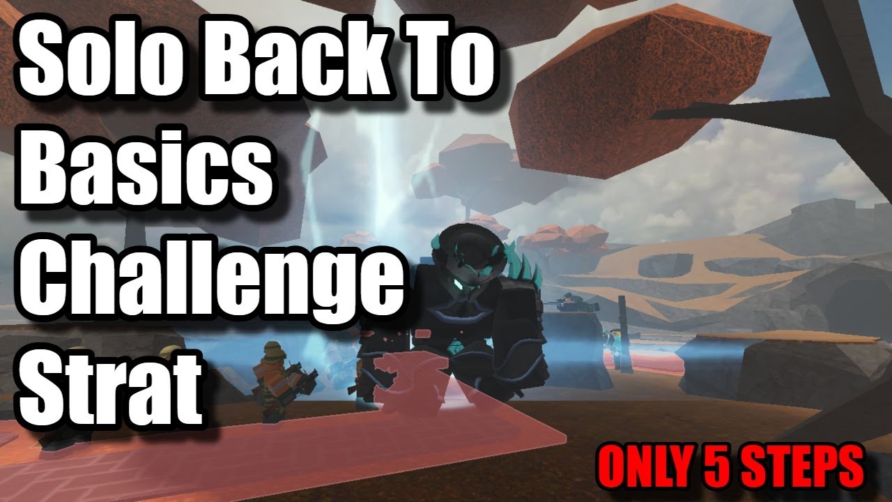 Solo Back To Basics Challenge| ROBLOX Tower Defense Simulator TDS - YouTube
