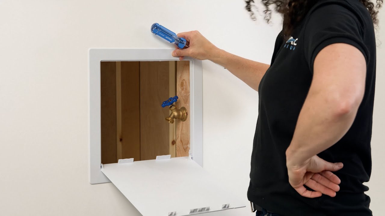Installing a Plastic Access Door on Drywall - YouTube