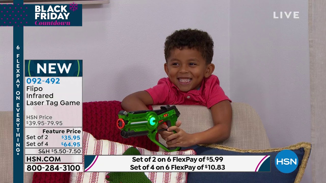 Flipo Infrared Laser Tag Game Set of 4 - YouTube