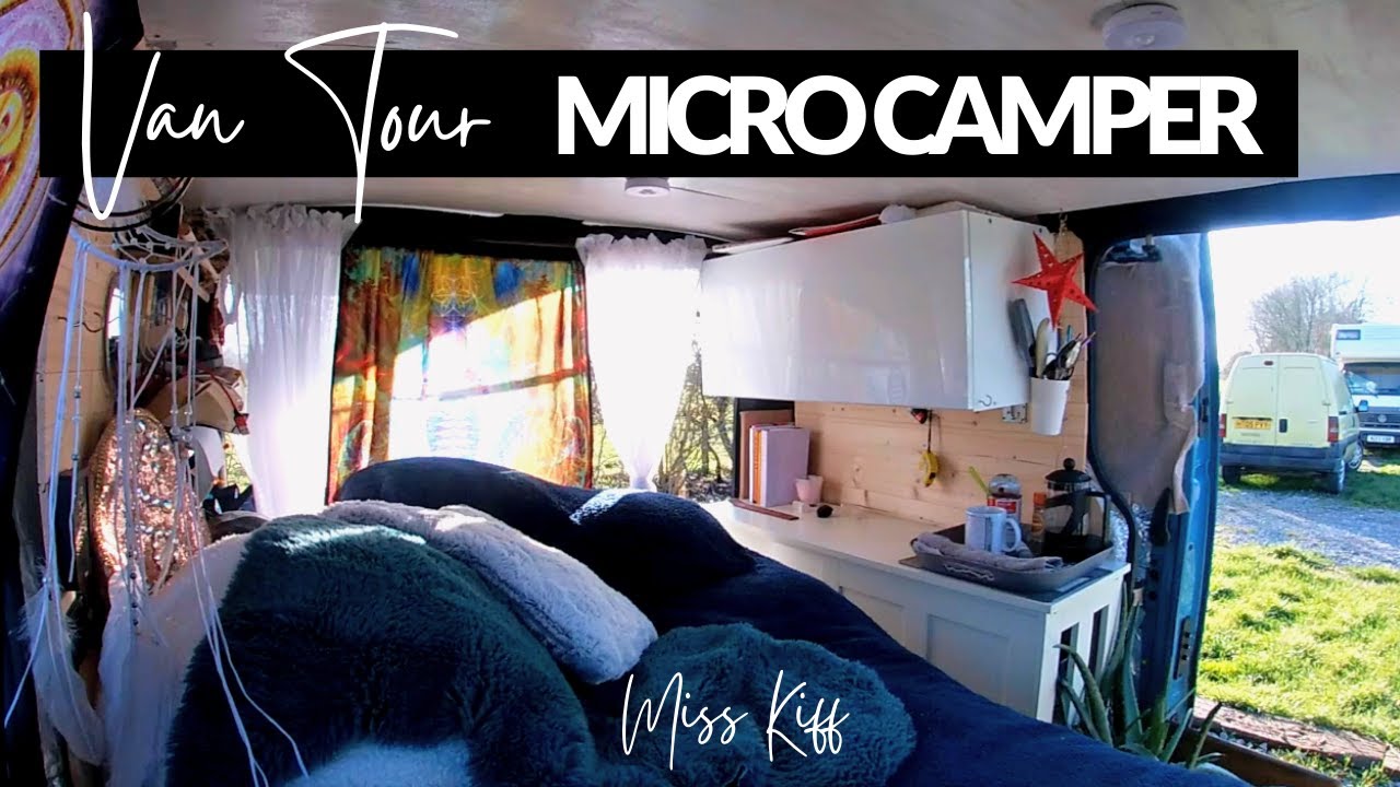 SOLO FEMALE TRAVELER VAN TOUR UK || Micro Camper Van Conversion - YouTube