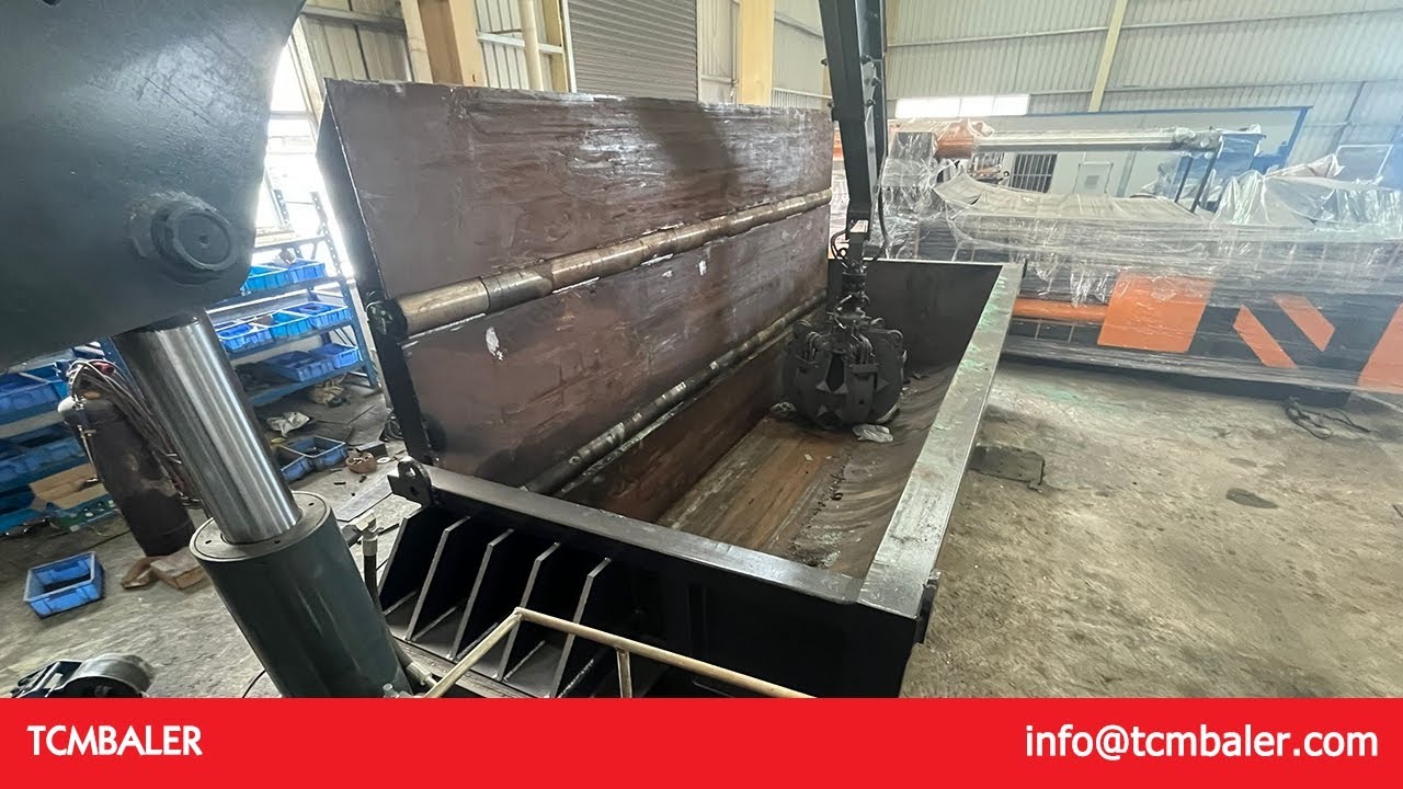 car scrap baler equipment | car scrap compact machine - YouTube