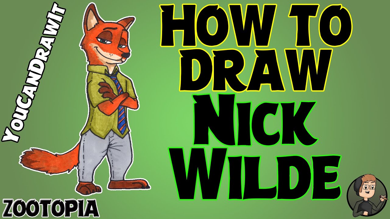 How To Draw Nick Wilde from Zootopia YouCanDrawIt ツ 1080p HD - YouTube