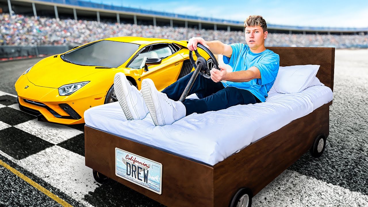 Real Car Bed Habios Shark Racer Car Bed With L.E.D. On Wheels