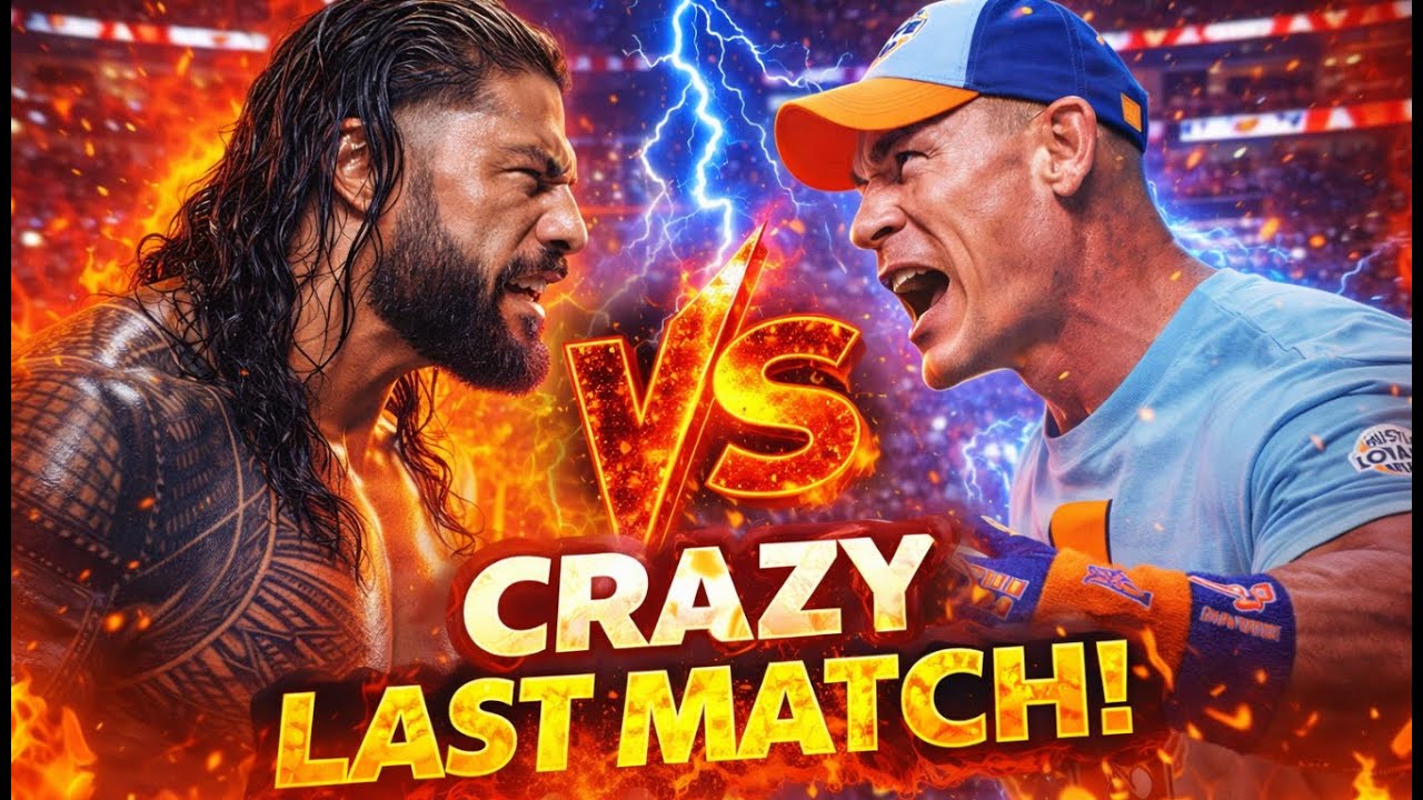 WWE CRAZY LAST MATCH 💥 Roman Reigns vs John Cena | Final Battle! - YouTube