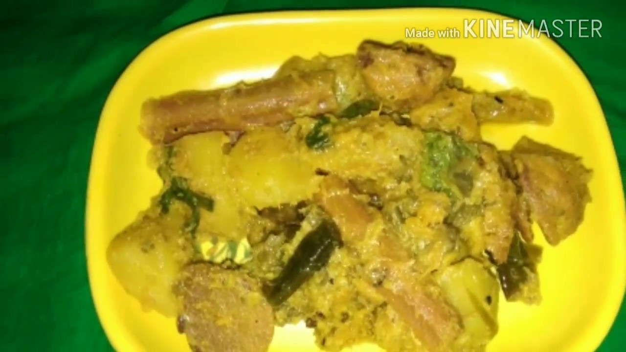 Bengali Style Katwa Data Chorchori || Bengali Recipe - YouTube