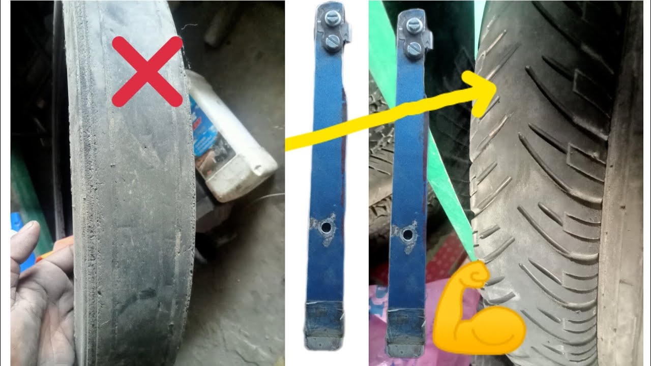 tyre repairing tyre cutting tyre beat cutting - YouTube