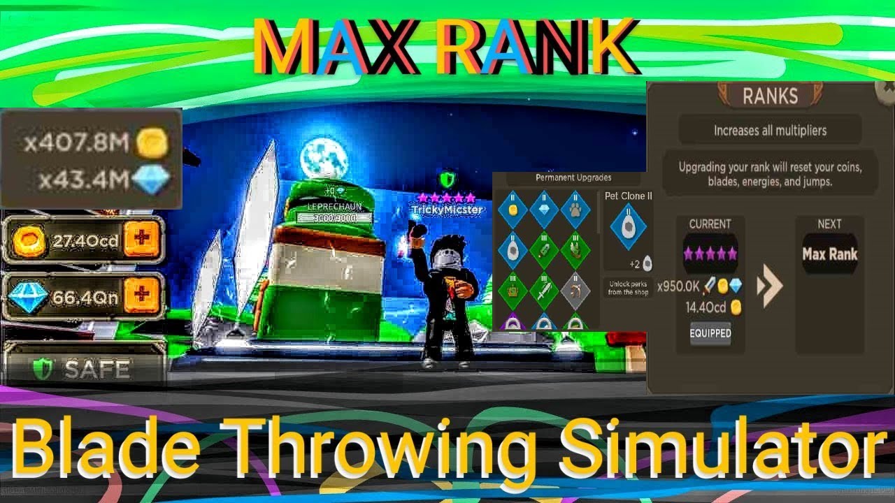 Max Rank Achieved // Blade Throwing Simulator \\ Roblox - YouTube