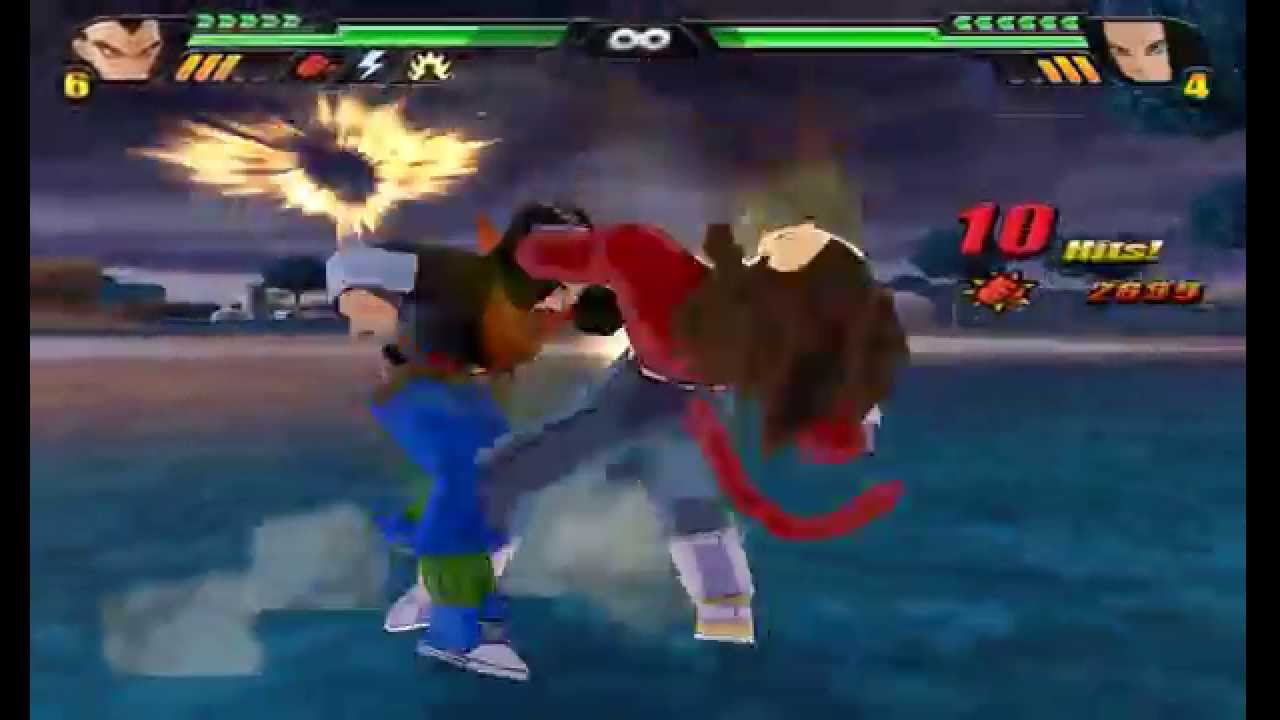 SSJ4 Vegeta vs Android 17 - YouTube