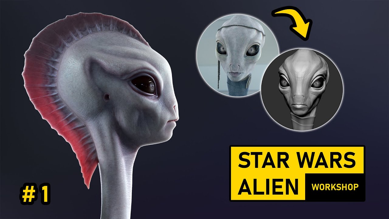 Star Wars creature head workshop | Part 1 | Sculpting base shapes in ...