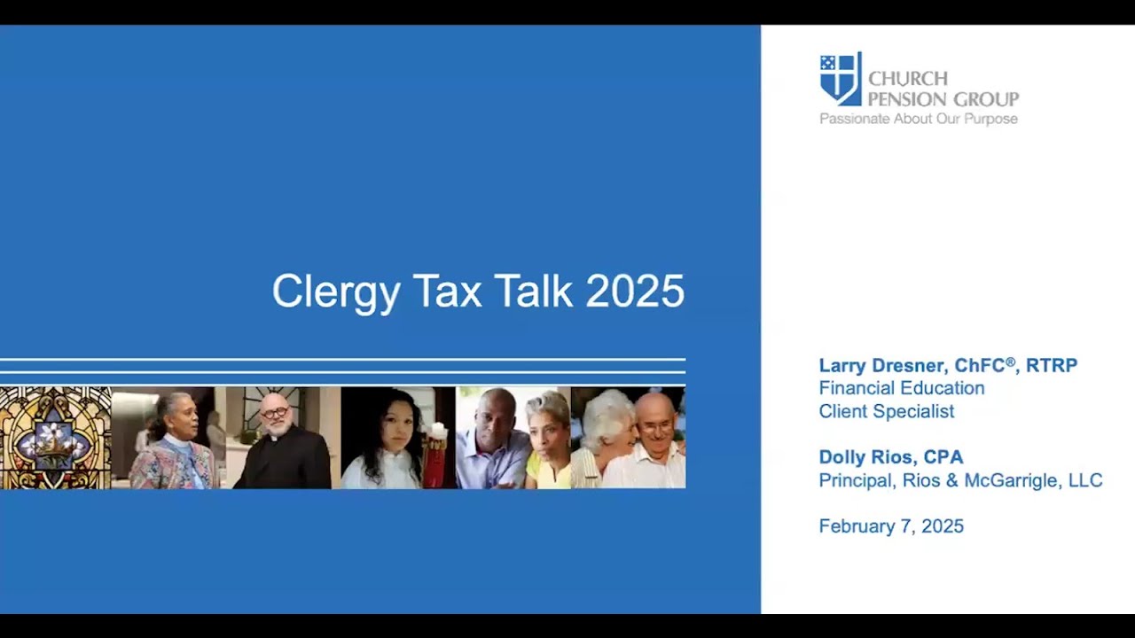 Clergy Tax Talk 2025 - Active Clergy - YouTube