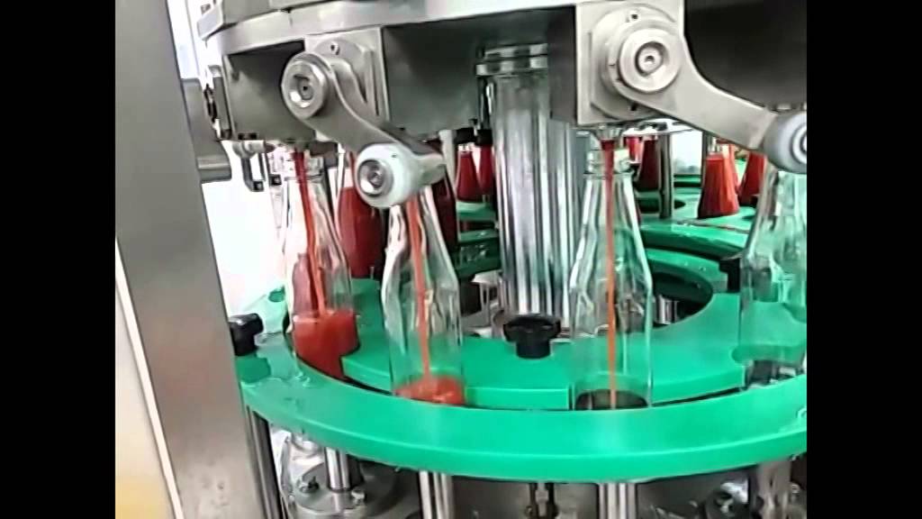 ketchup filling machine for chilly willy - YouTube