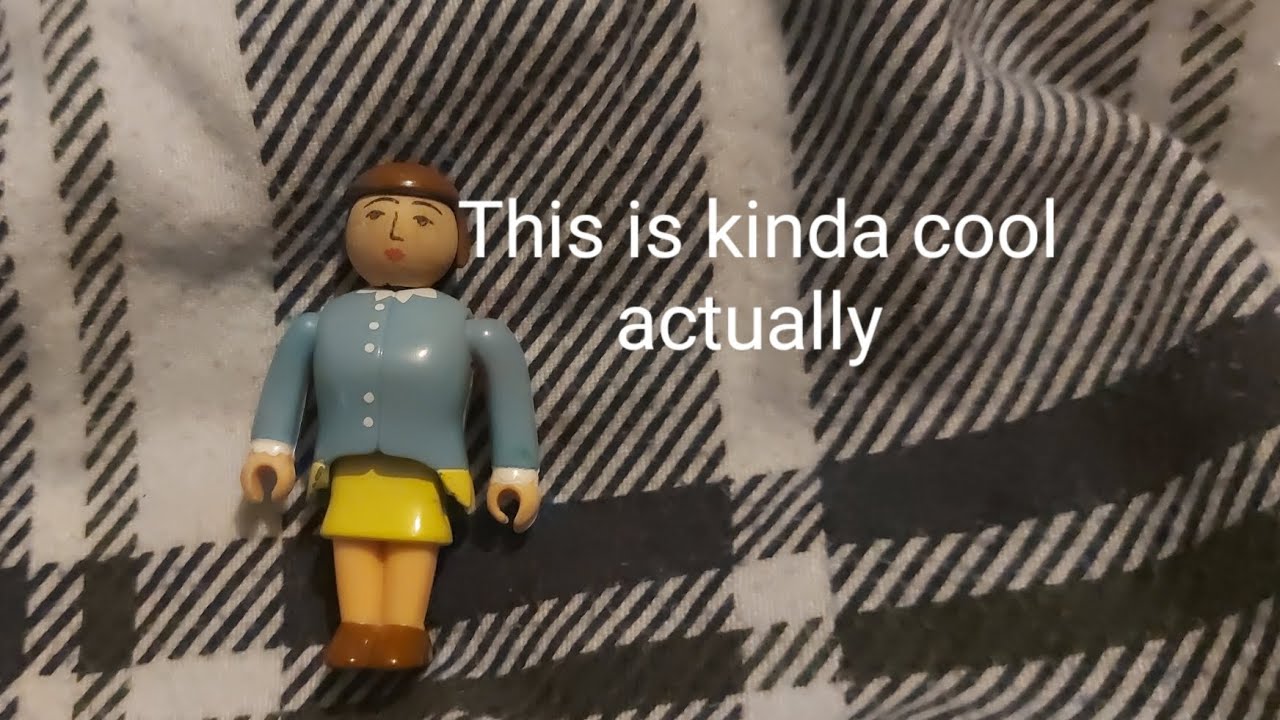 My unboxing review Video on Wooden railway Lady hatt figure - YouTube