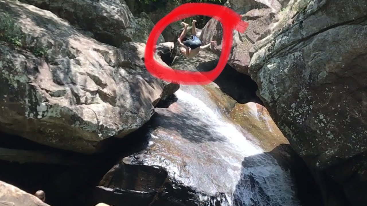 Side Flip off 20 ft Cliff! - YouTube