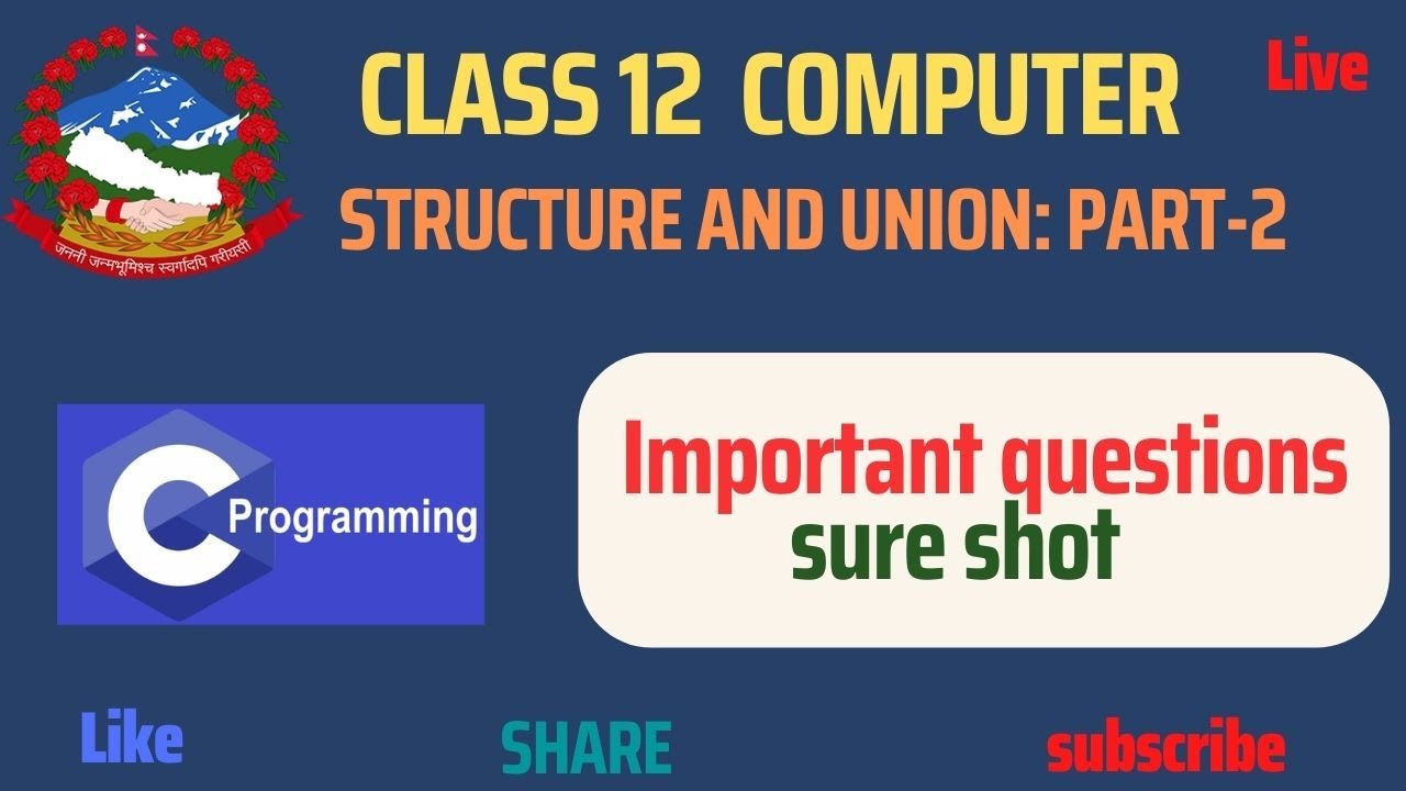 Fix question Class 12 | C programming | Structure and Union part-2 - YouTube