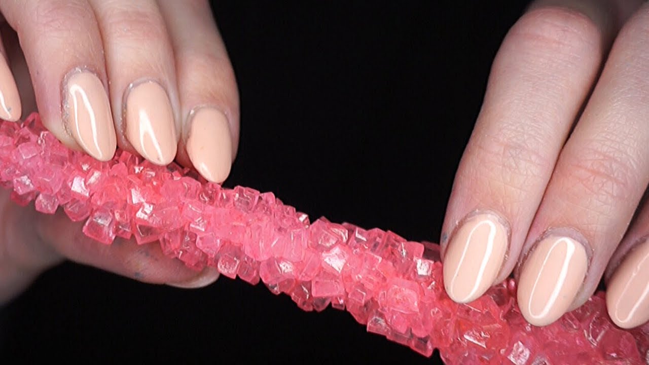 ASMR with Rock Candy | Scratching and Crushing Textured Candy | with ...