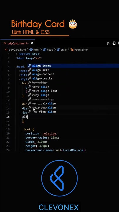 Birthday card development|Using HTML & CSS - YouTube