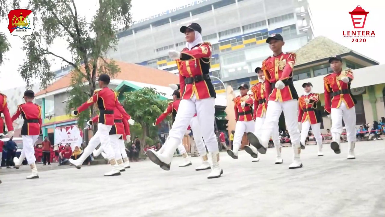 PBB Formasi Variasi Paskibra SMPN 42 Surabaya | LKBB LENTERA 2020 - YouTube