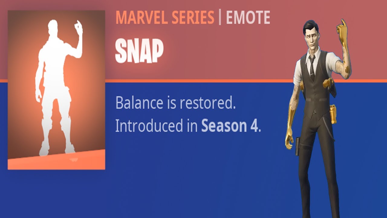 SNAP - Marvel Series Emote - 1 min - YouTube