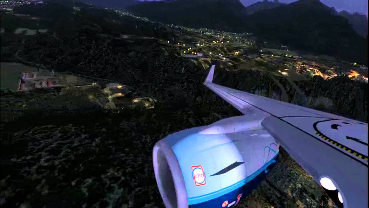 PMDG 737 Visual Approach Innsbruck (LOWI) FSX - YouTube