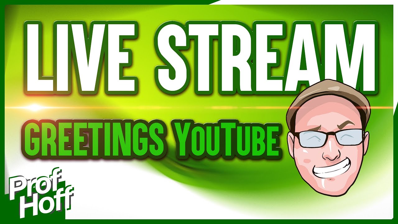 LIVE WITH PROF HOFF!! LETS HANG OUT - YouTube