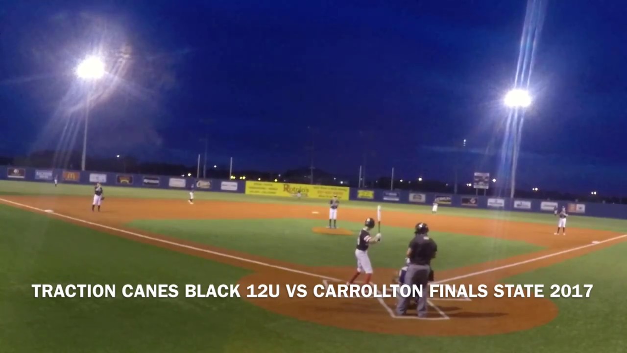 TRACTION CANES BLACK 12U VS CARROLLTON FINALS STATE 2017 - YouTube