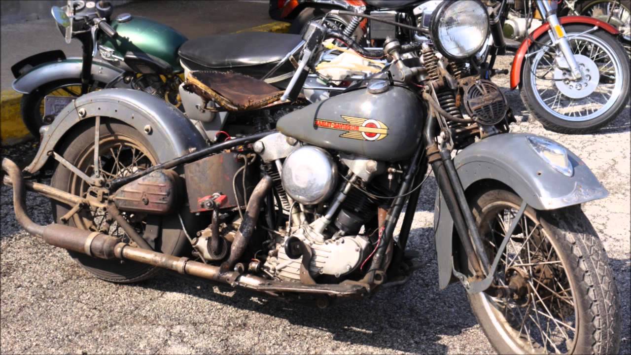 Davenport Iowa, Antique Motorcycles Swap Meet, 2014, part 1 - YouTube