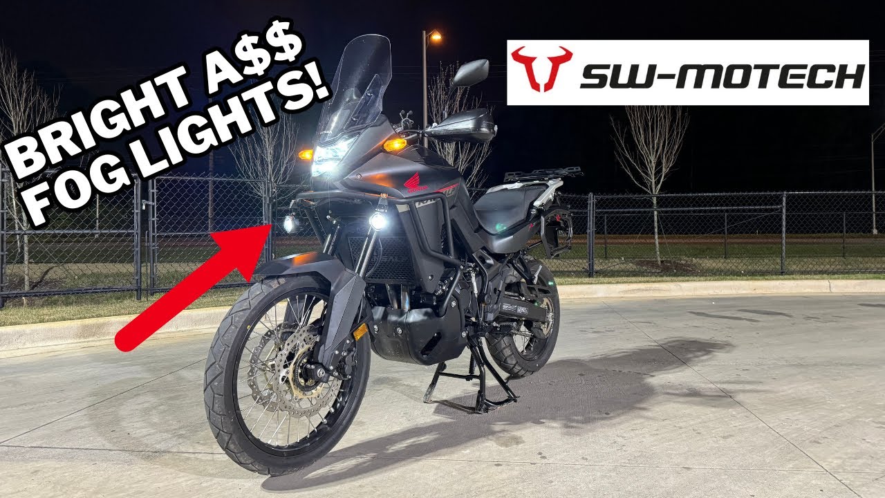Honda Transalp Fog Light Install! - YouTube